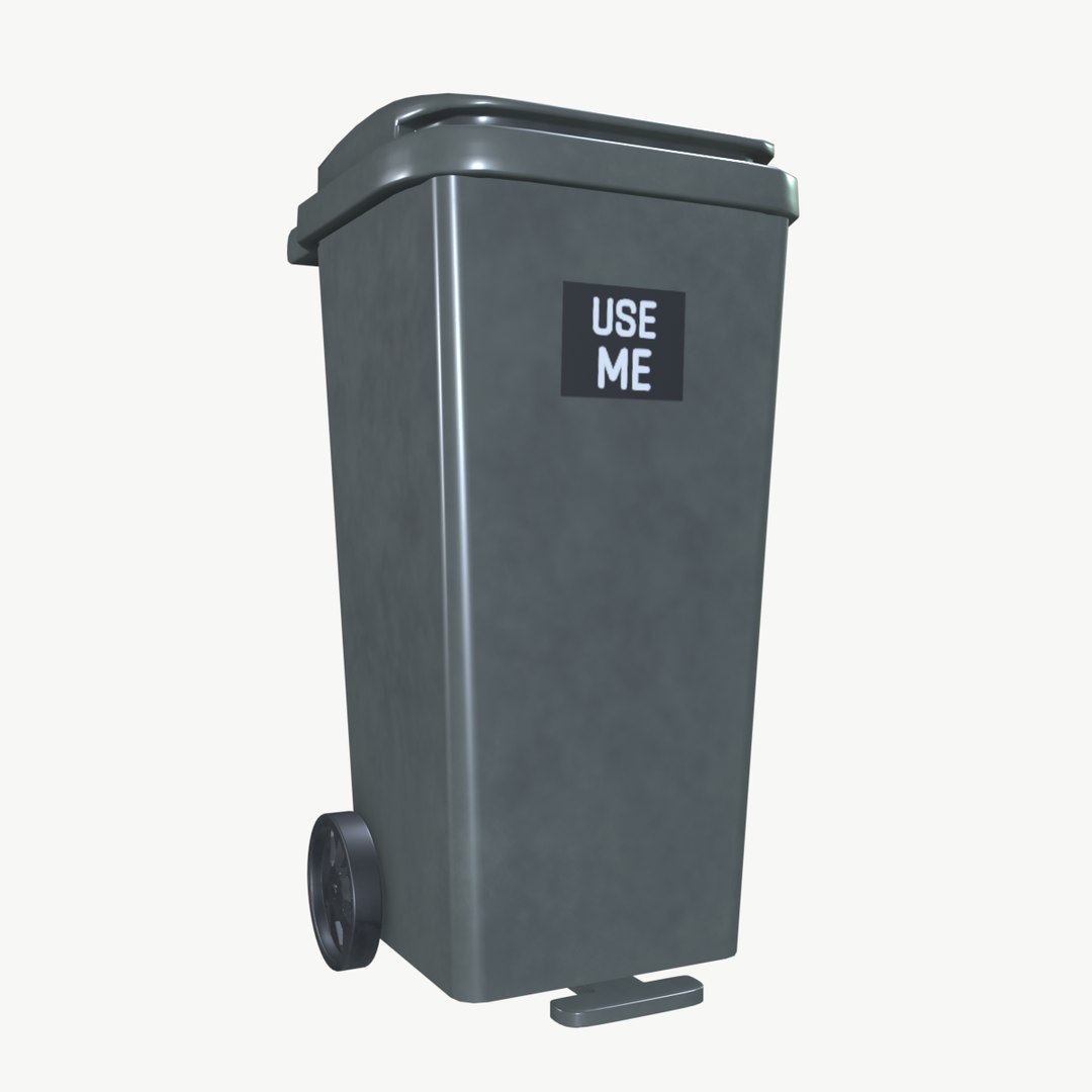 3D Trash Bin Model - TurboSquid 2423644