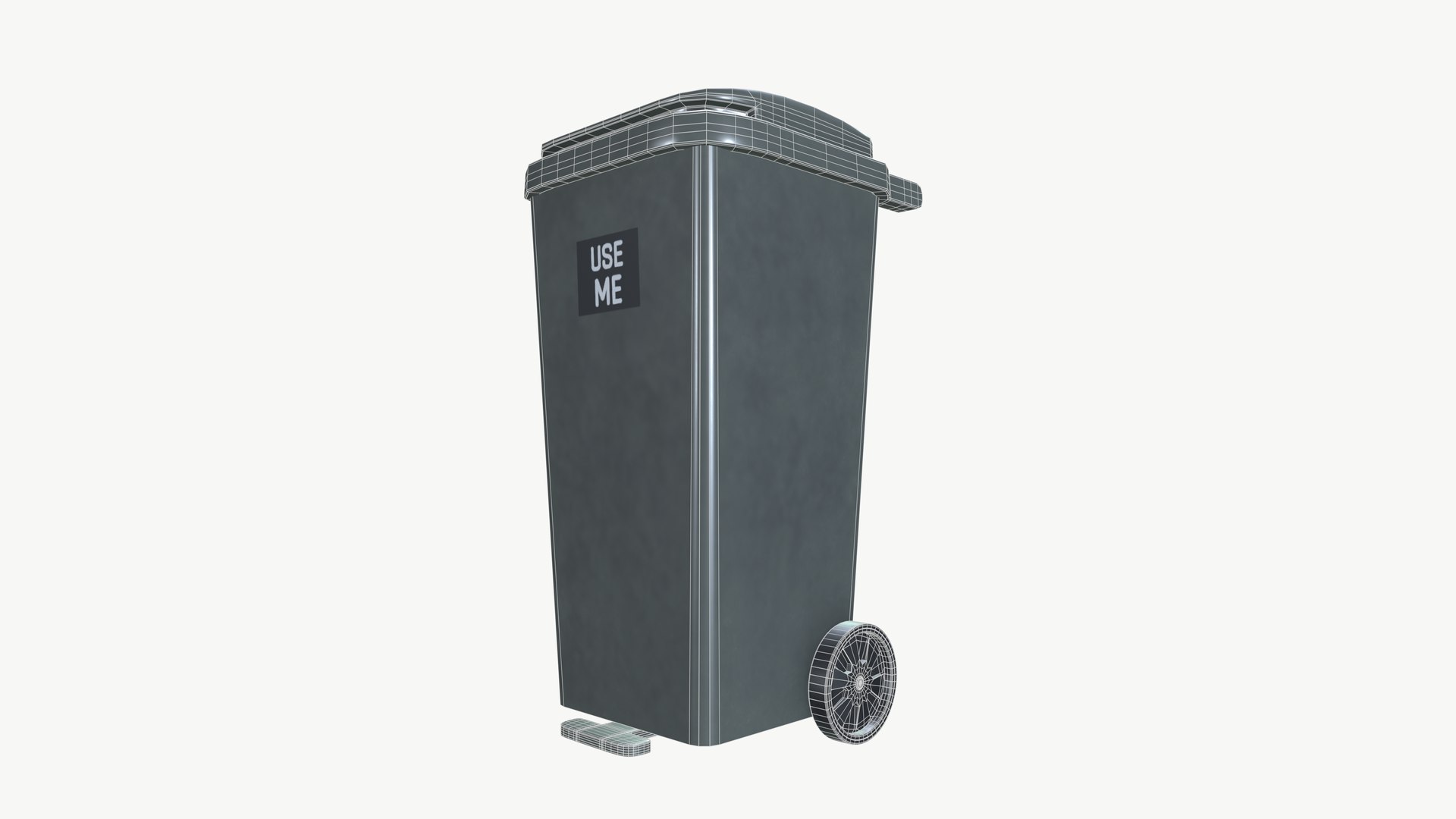 3D Trash Bin Model - TurboSquid 2423644