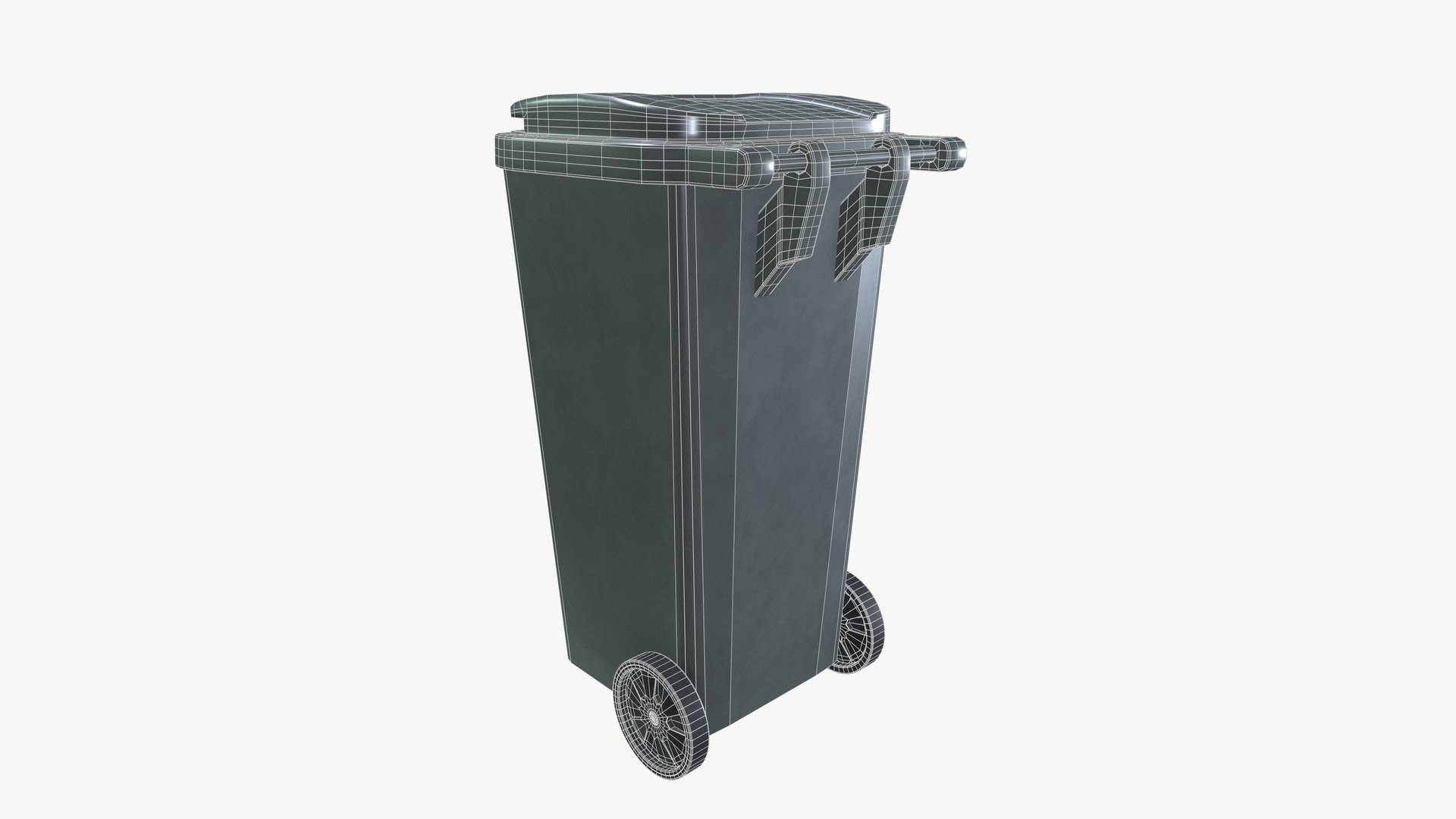 3D Trash Bin Model - TurboSquid 2423644