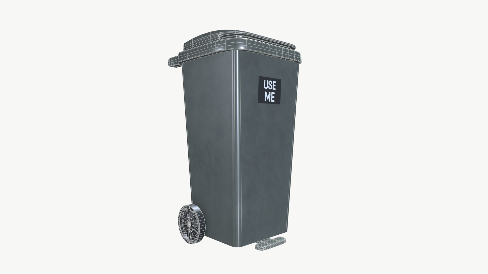 3D Trash Bin Model - TurboSquid 2423644