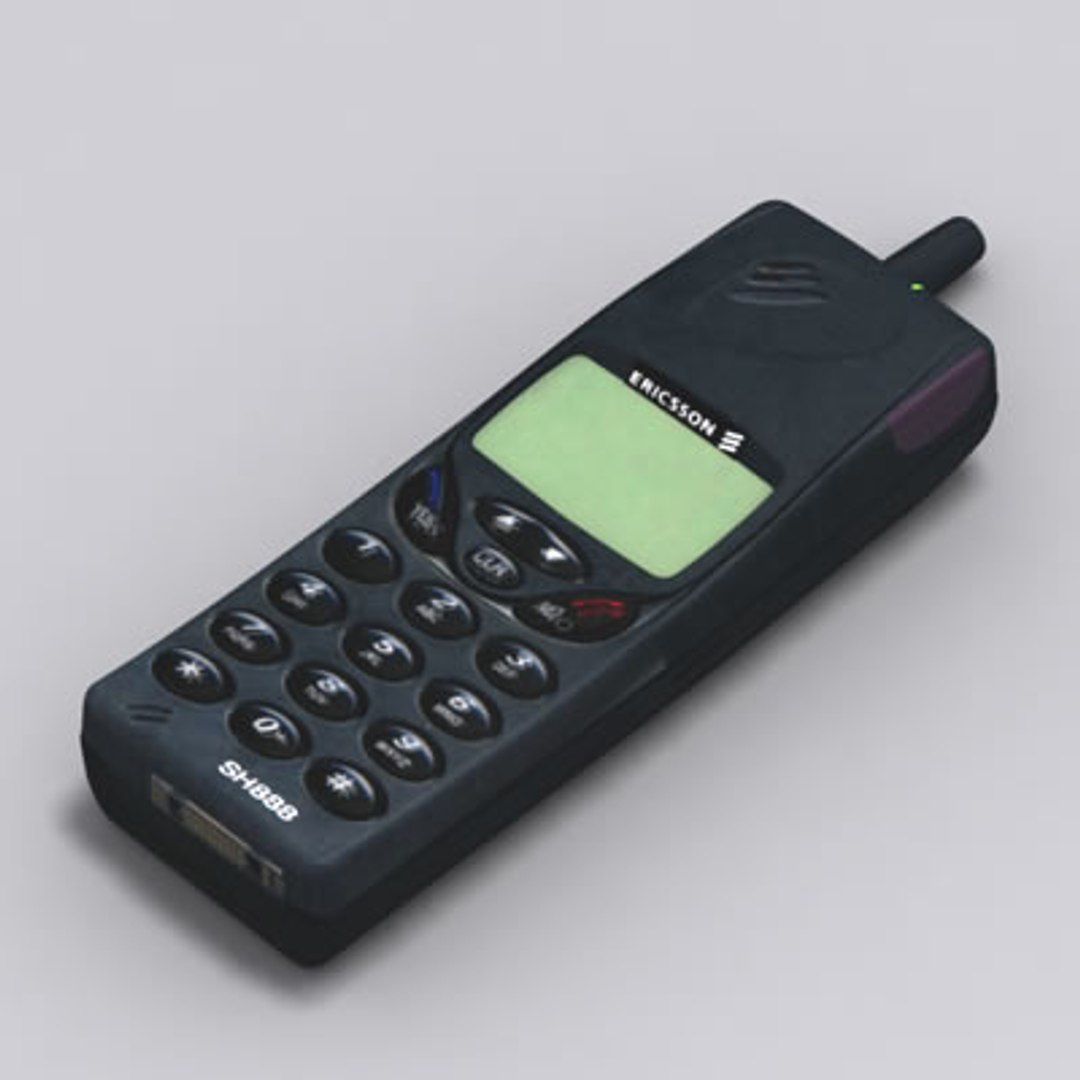 Ericsson Sh888 Cellular Phone 3d Model