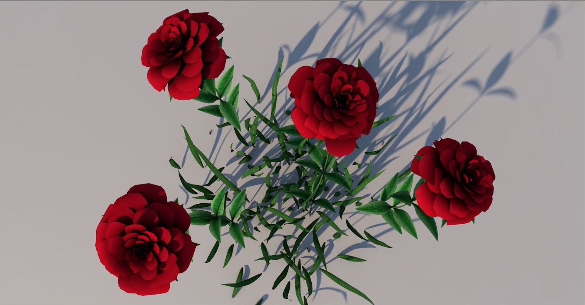 Red Roses 3D Model - TurboSquid 1478897