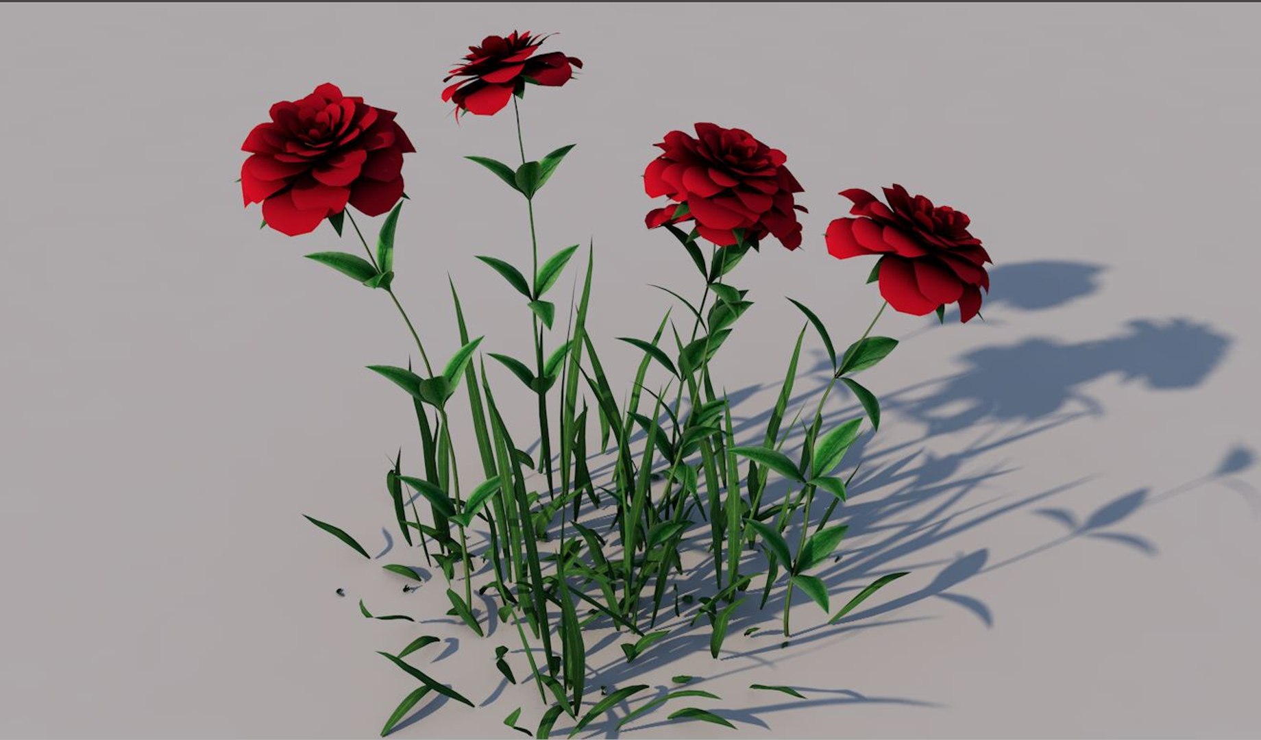 Red Roses 3D Model - TurboSquid 1478897