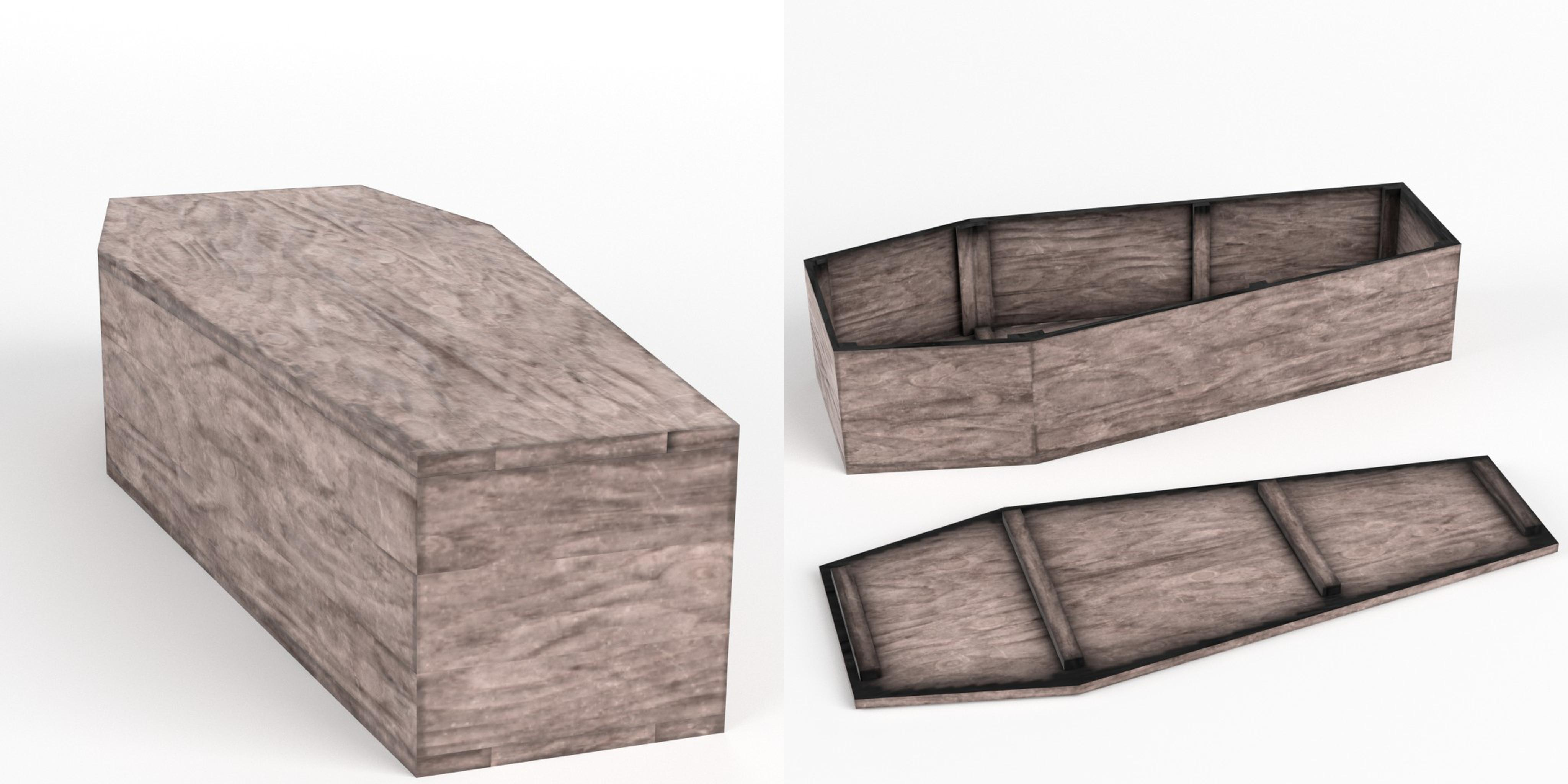 Rustic coffin 3D model - TurboSquid 1599365