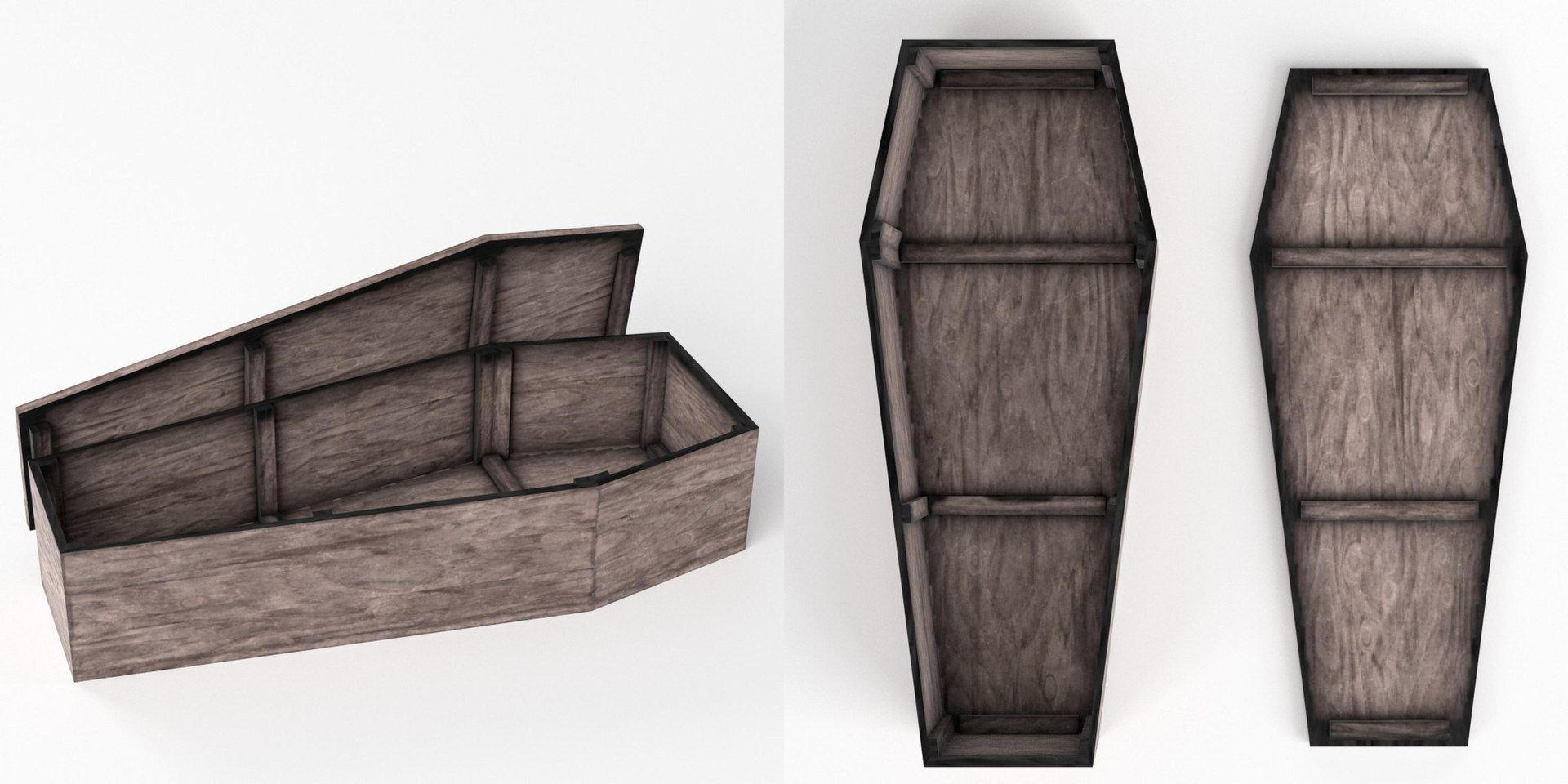 Rustic Coffin 3D Model - TurboSquid 1599365