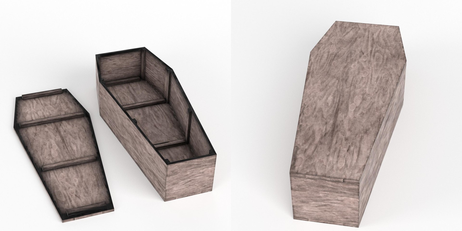 Rustic Coffin 3D Model - TurboSquid 1599365