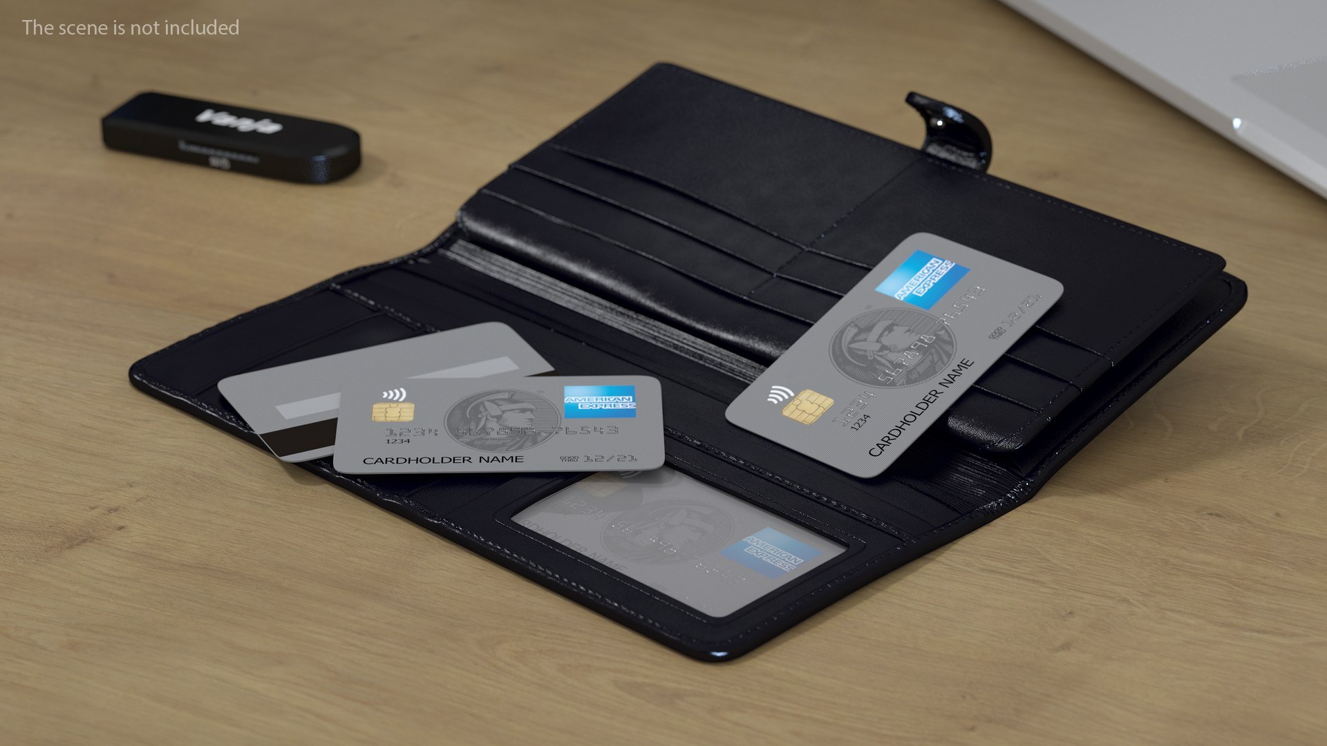 3D MasterCard Black Edition Credit Card - TurboSquid 2046429
