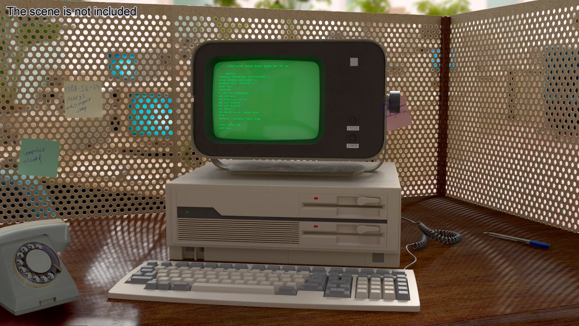 Personal Computer With Retro CRT Monitor Model - TurboSquid 2247299