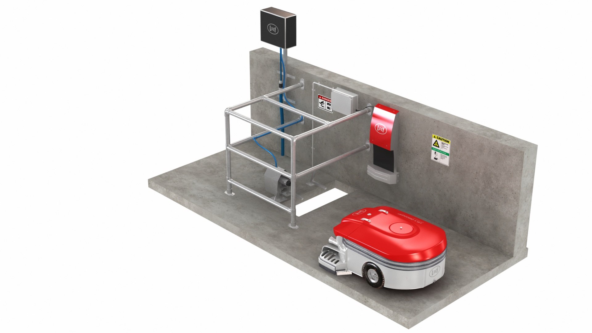 3D Farm Barn Automatic Clean System - TurboSquid 2113507