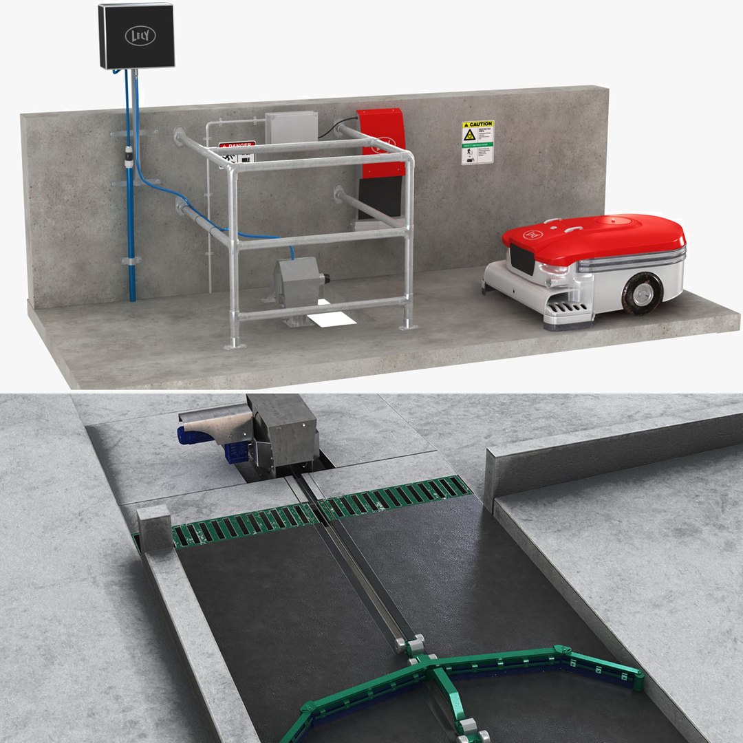 3D Farm Barn Automatic Clean System - TurboSquid 2113507