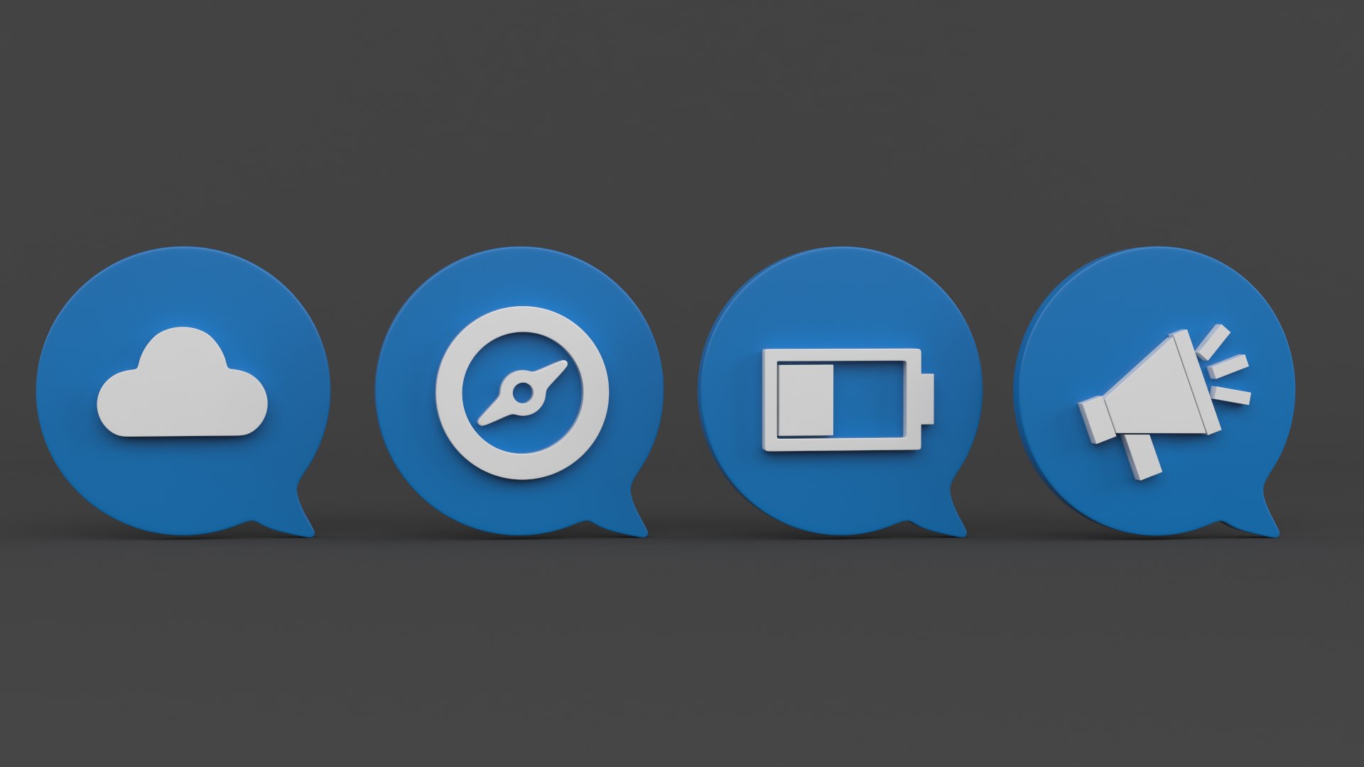 3D Notification Icon Model - TurboSquid 1990580