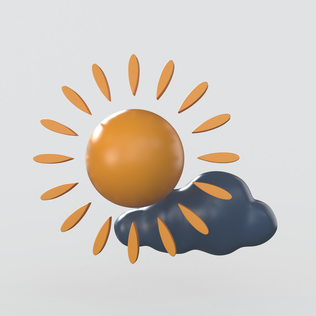 3D Model Cartoon Sun - TurboSquid 1549601