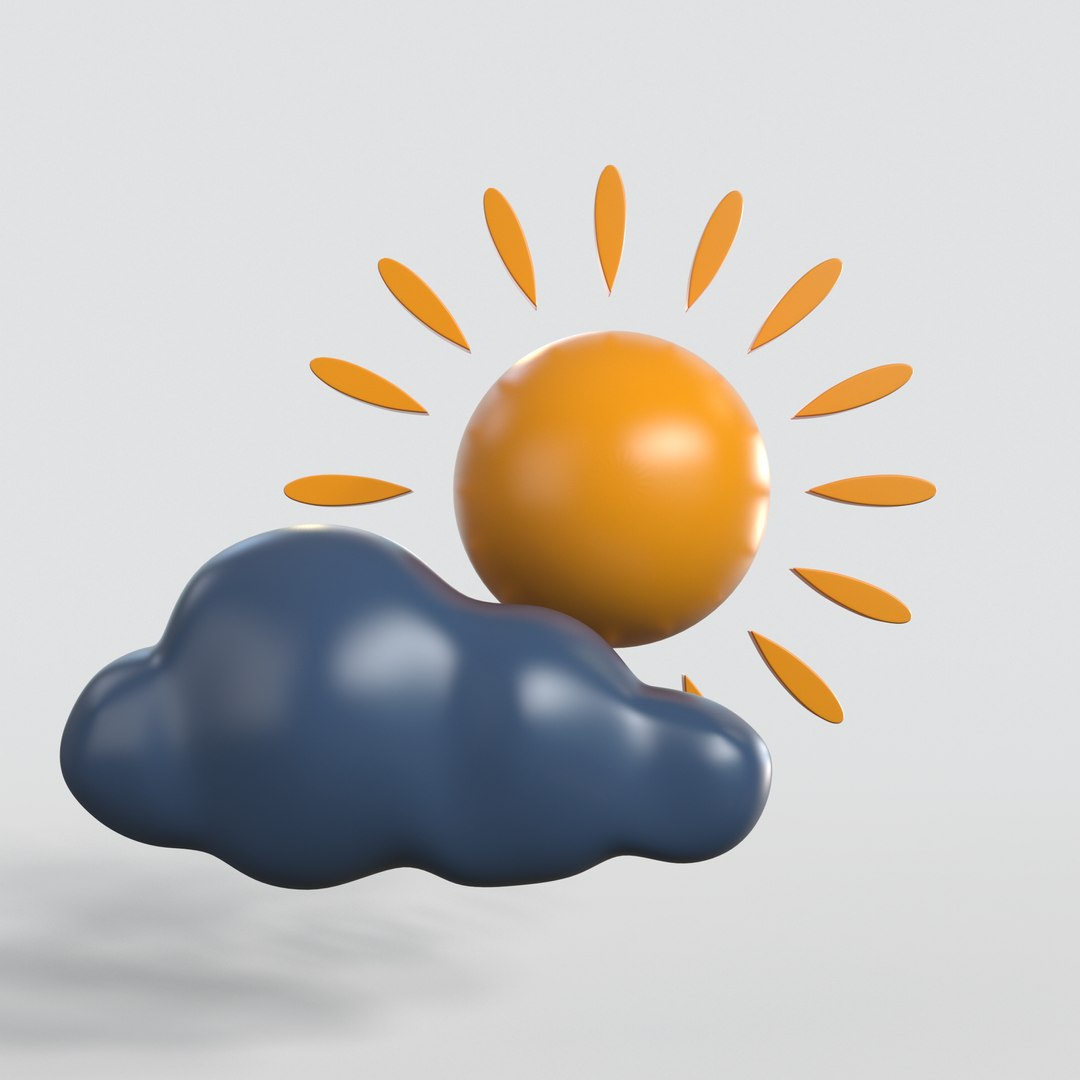 3D Model Cartoon Sun - TurboSquid 1549601