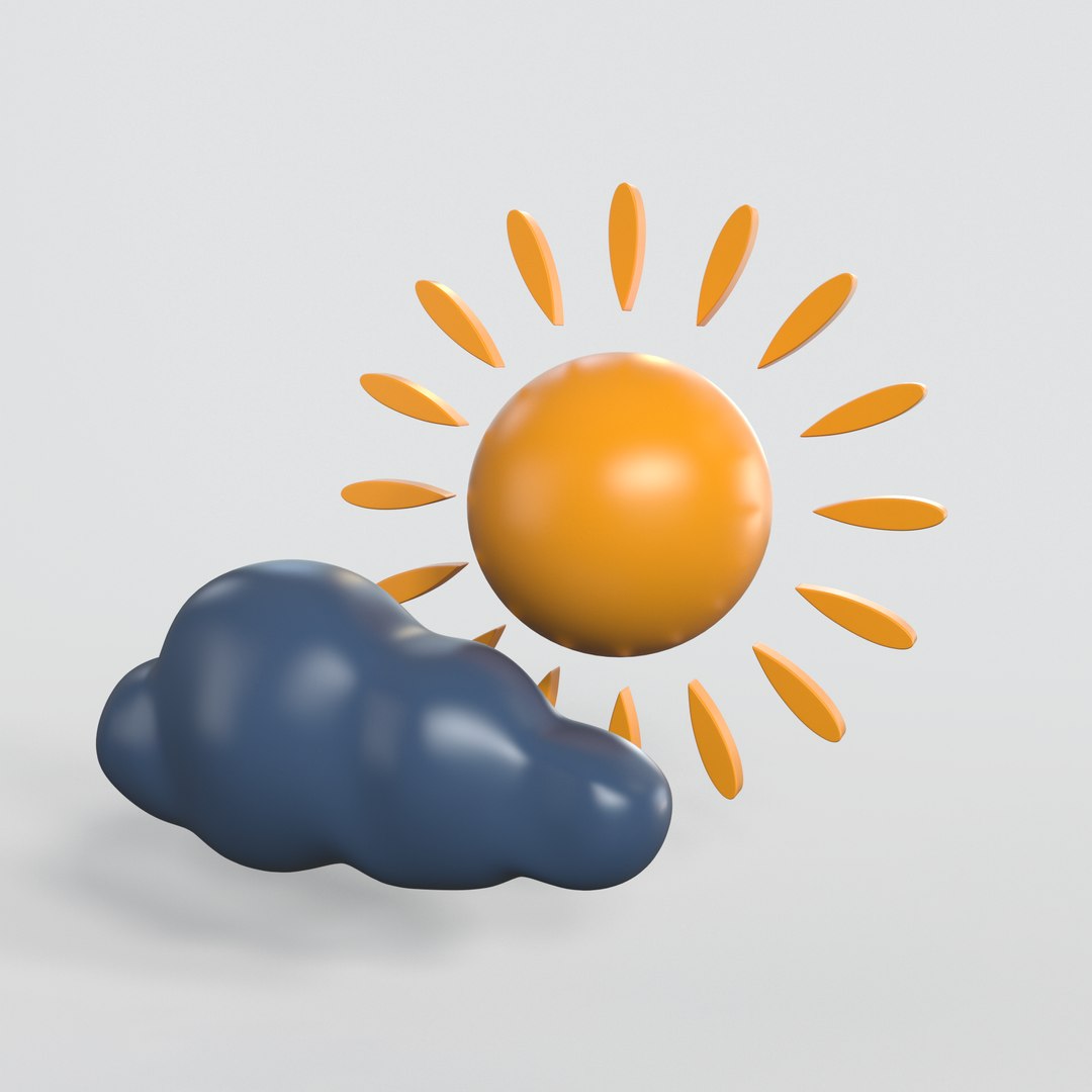 3D Model Cartoon Sun - TurboSquid 1549601
