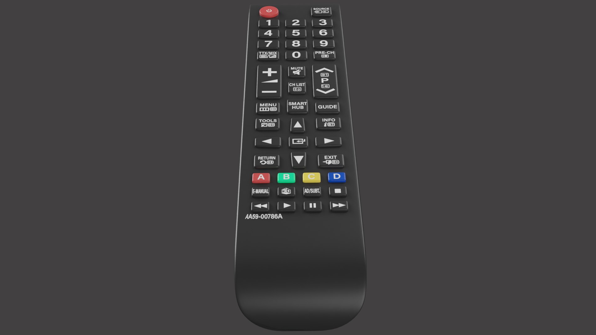 3D Tv Remote Model - TurboSquid 2233297