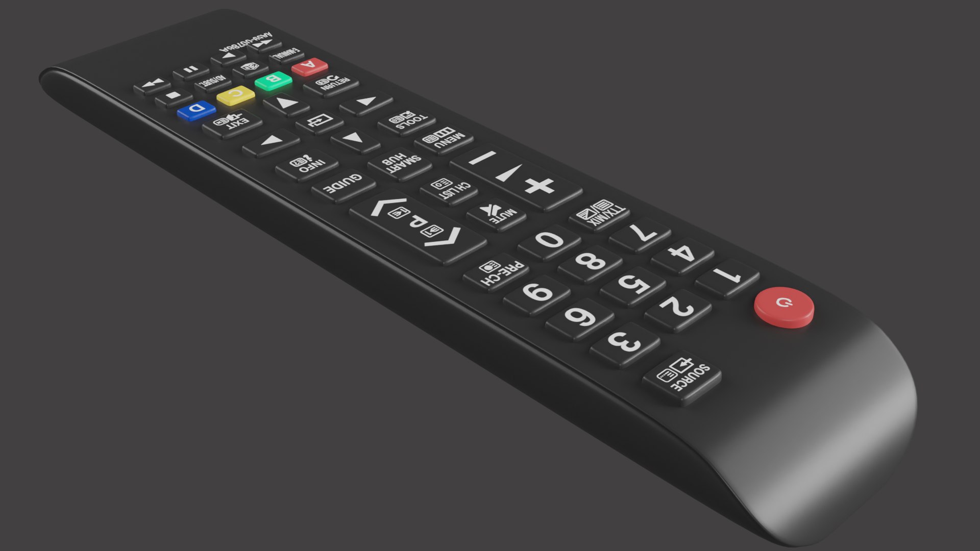 3D Tv Remote Model - TurboSquid 2233297