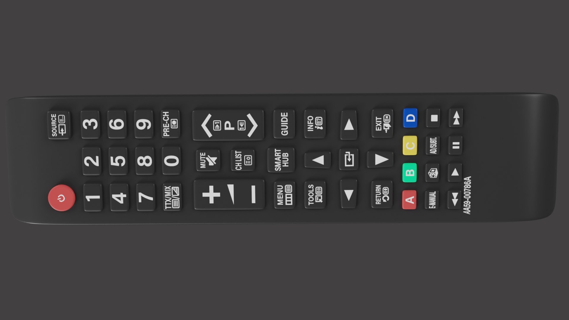 3D Tv Remote Model - TurboSquid 2233297
