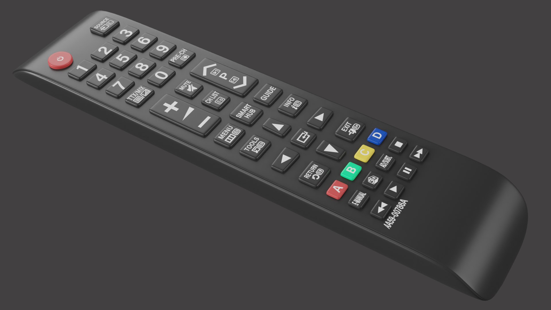 3D Tv Remote Model - TurboSquid 2233297