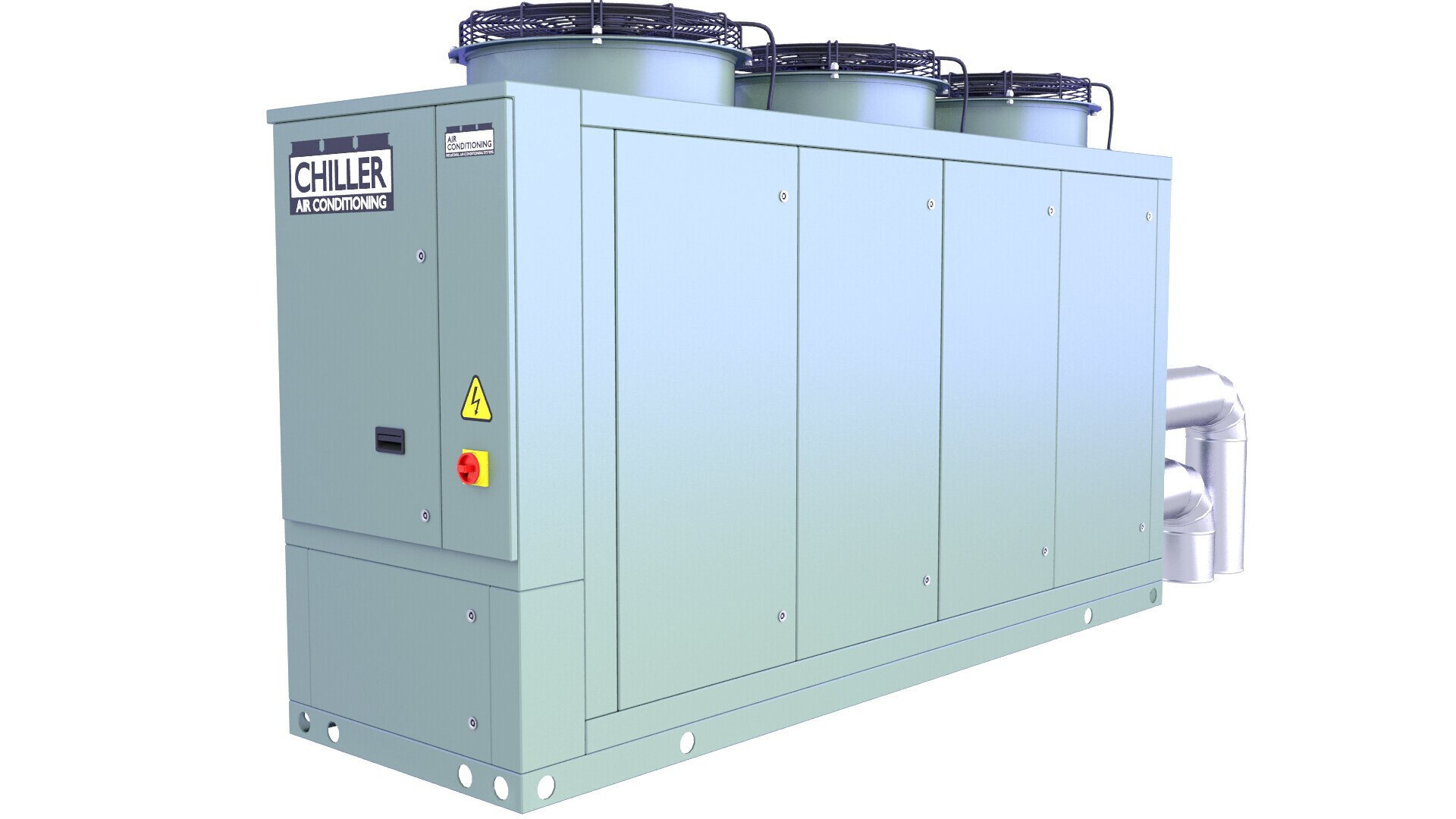 3D Rooftop Chiller MP 10 Model - TurboSquid 2098370