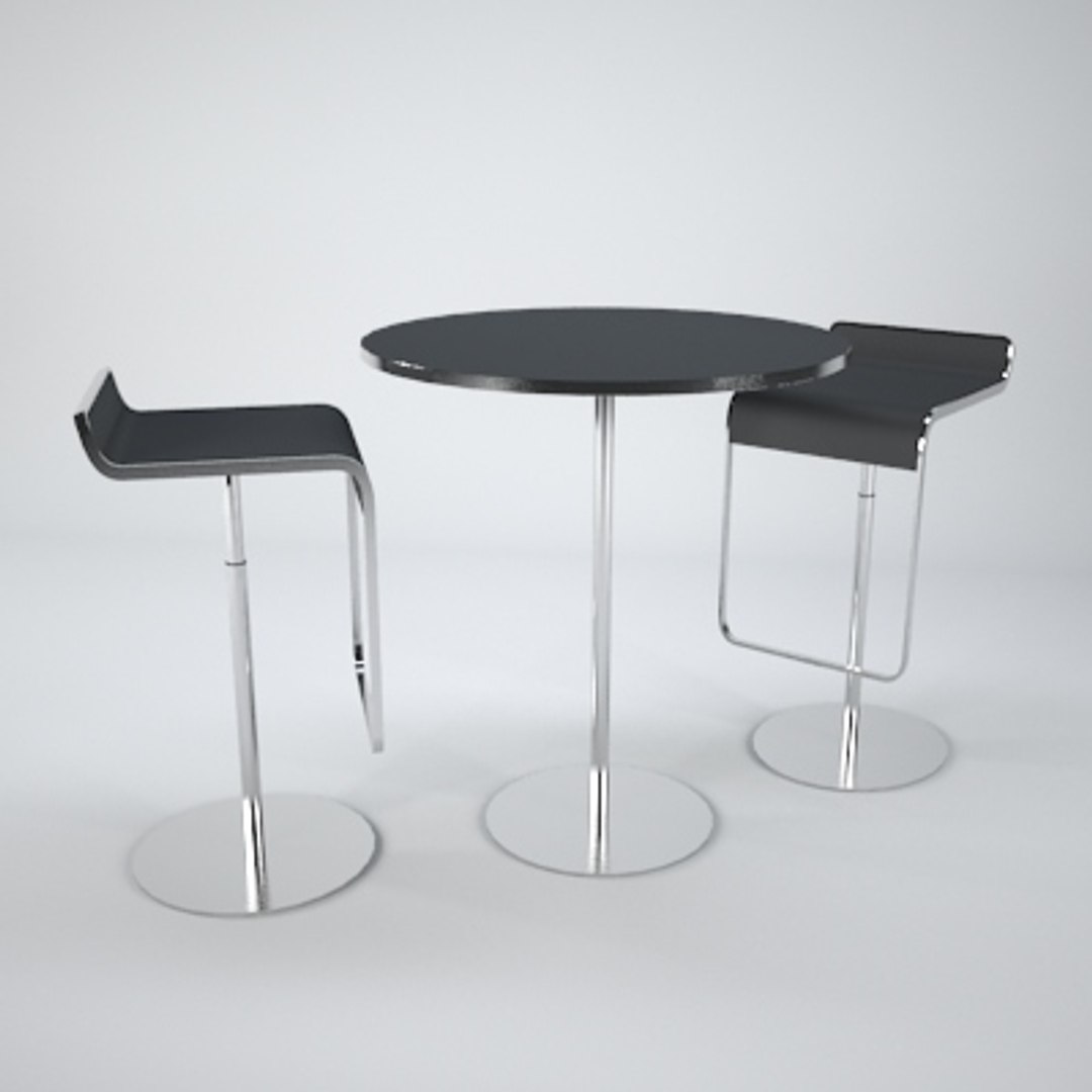 Chair Lem Piston Bar 3d Model