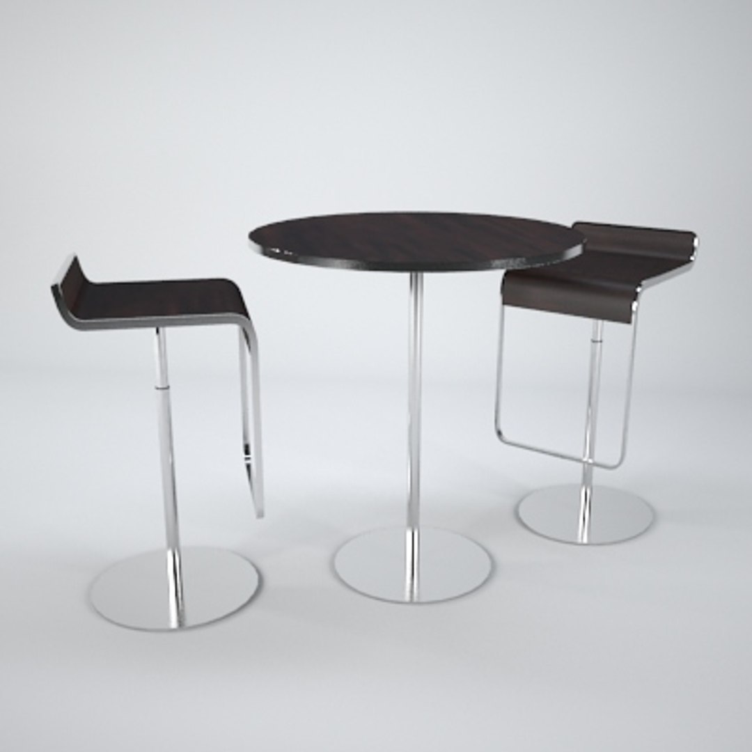 Chair Lem Piston Bar 3d Model