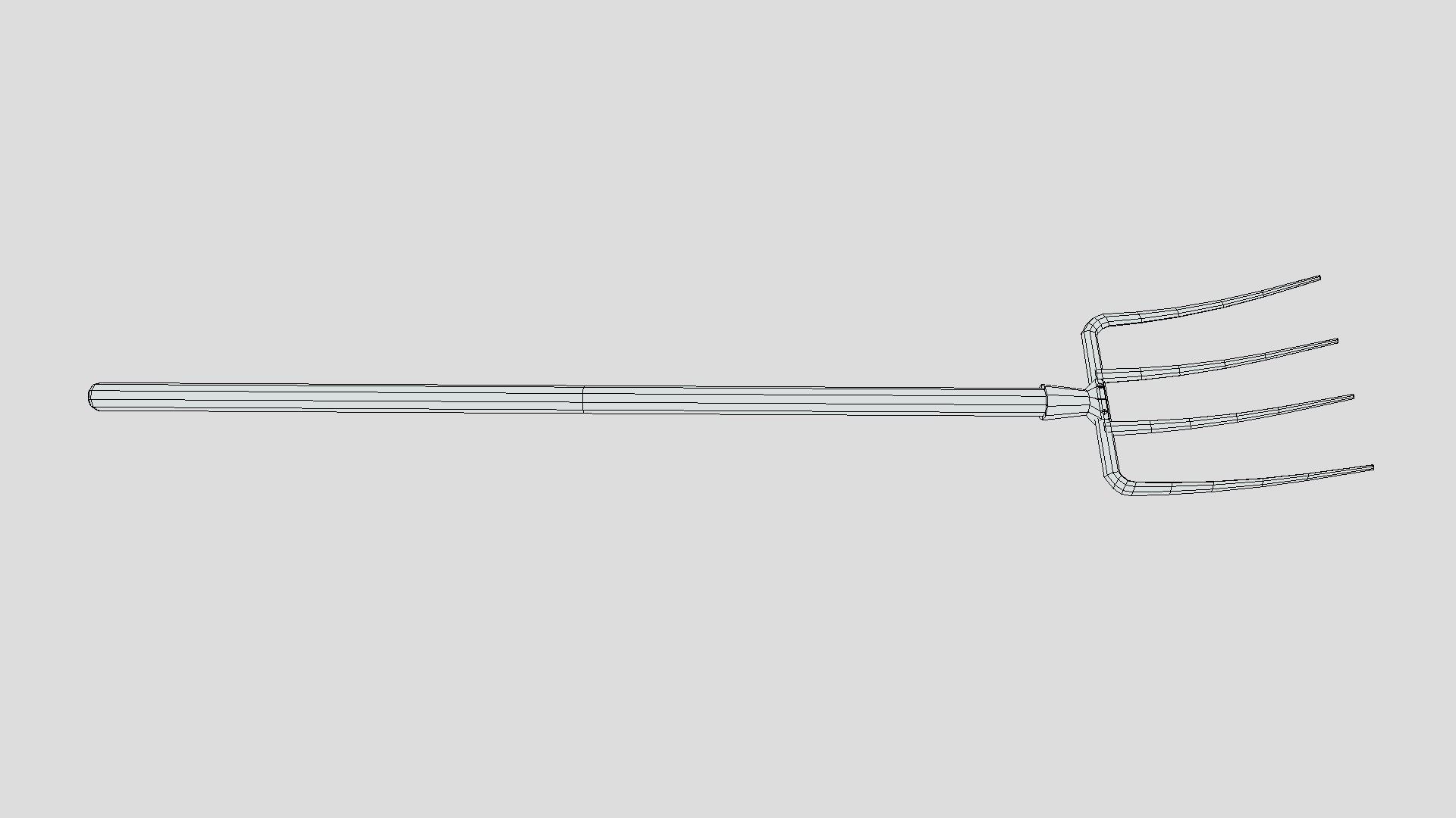 3D Low Poly Cartoon Pitchfork - TurboSquid 1846429