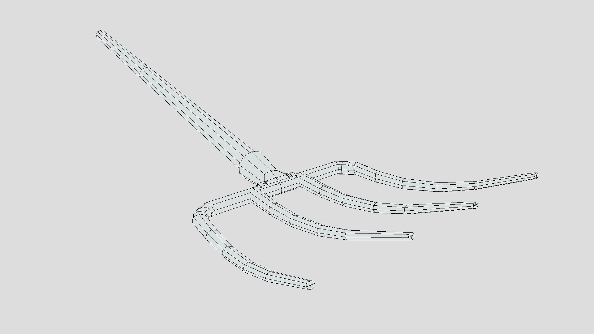 3D Low Poly Cartoon Pitchfork - TurboSquid 1846429