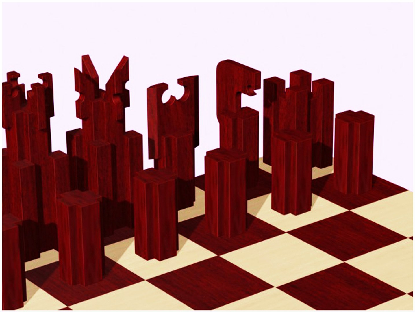3d model chess set