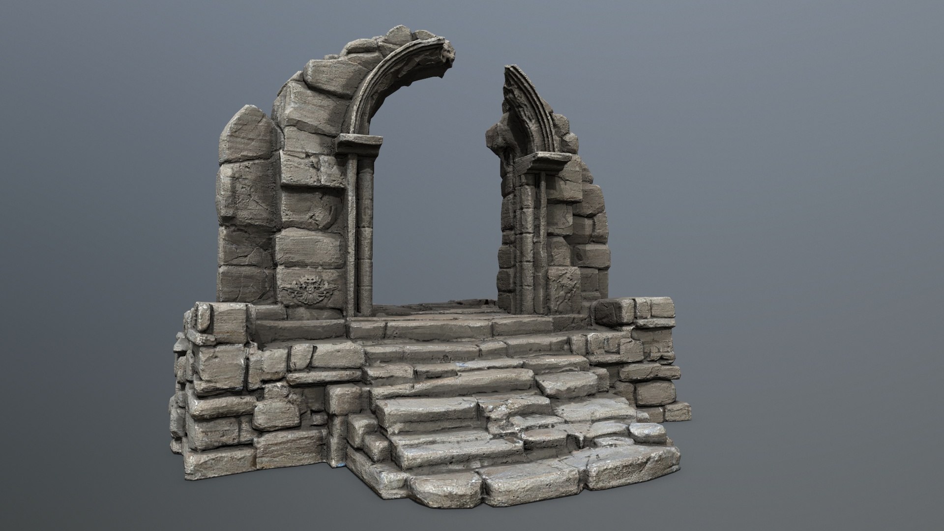 Ruin Gate 3D - TurboSquid 2373046
