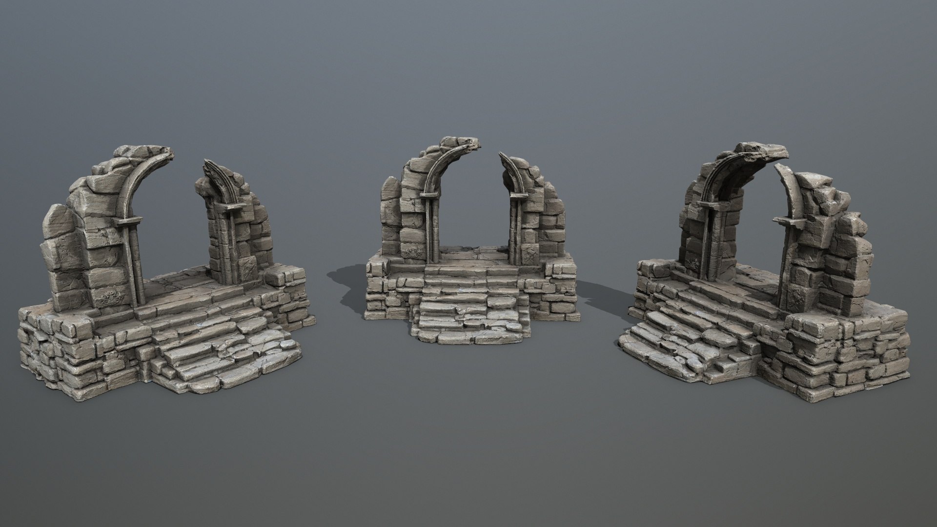 Ruin Gate 3D - TurboSquid 2373046