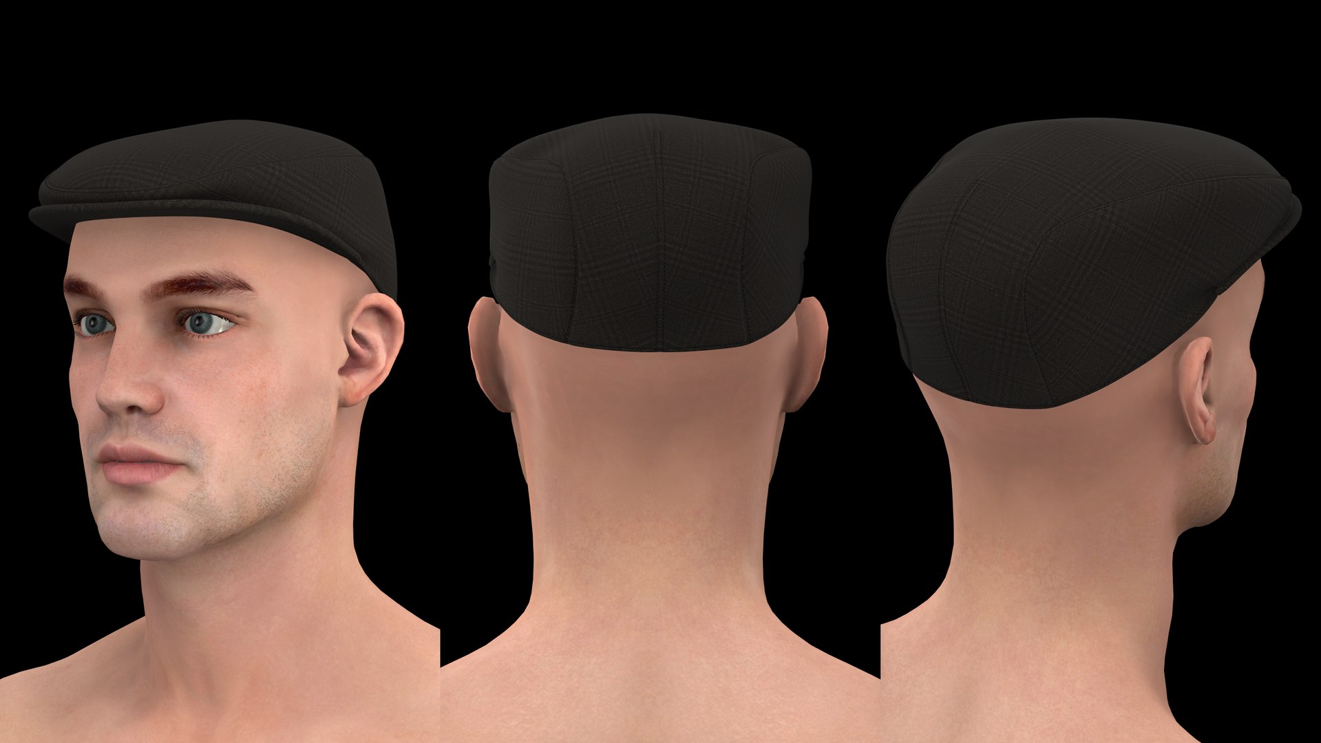 3D CLASSIC CAPS PACK Mv2 Zpac Obj Fbx Highpoly - TurboSquid 2322476