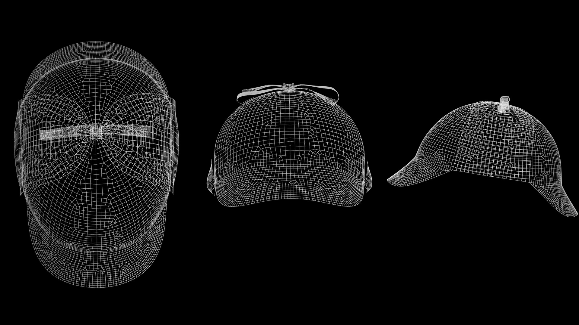 3D CLASSIC CAPS PACK Mv2 Zpac Obj Fbx Highpoly - TurboSquid 2322476