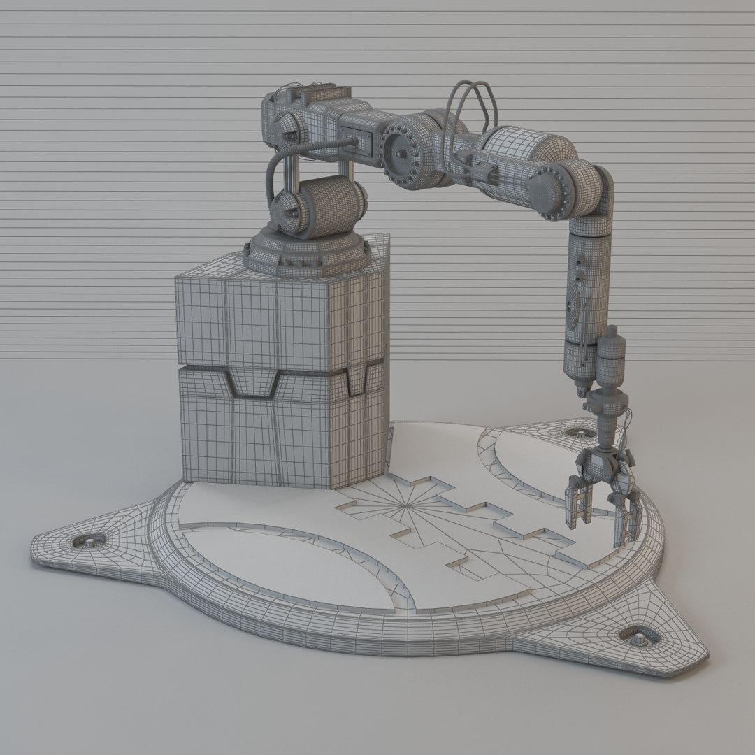 Industrial Robot 3d Max