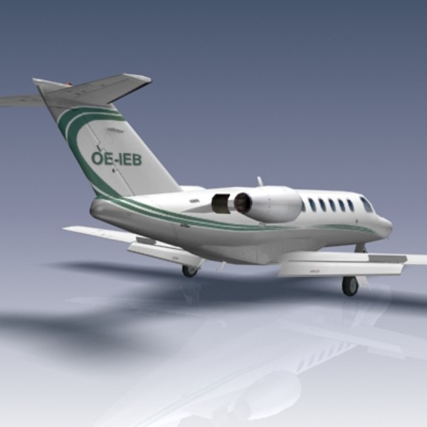 citation cj2 jets 3d max