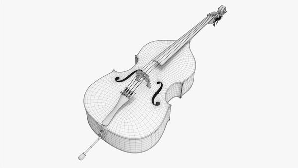 3D Double bass 02 model - TurboSquid 1809443