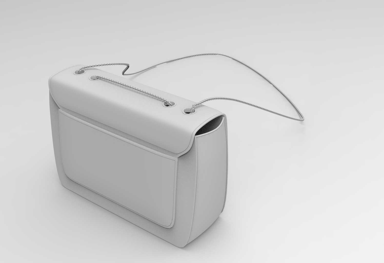 Chain Strap Shoulder Bag 3D - TurboSquid 1953595