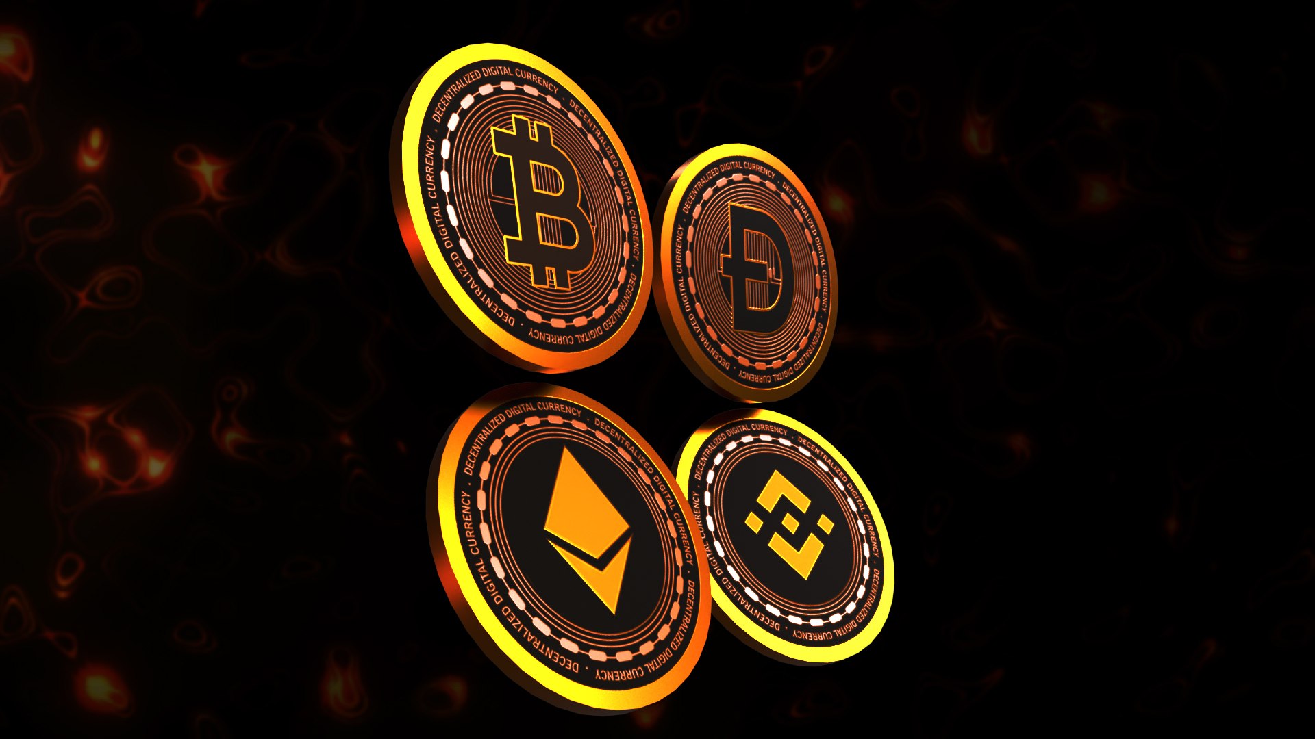 Crypto Coins Low-poly Model - TurboSquid 2039831