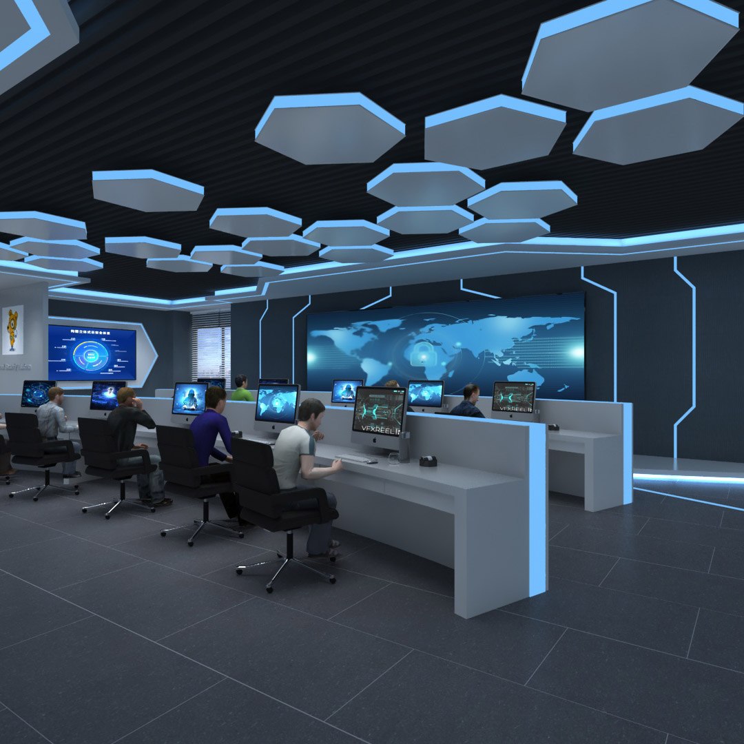 Command Room Monitoring Center1 3D Model - TurboSquid 2111304