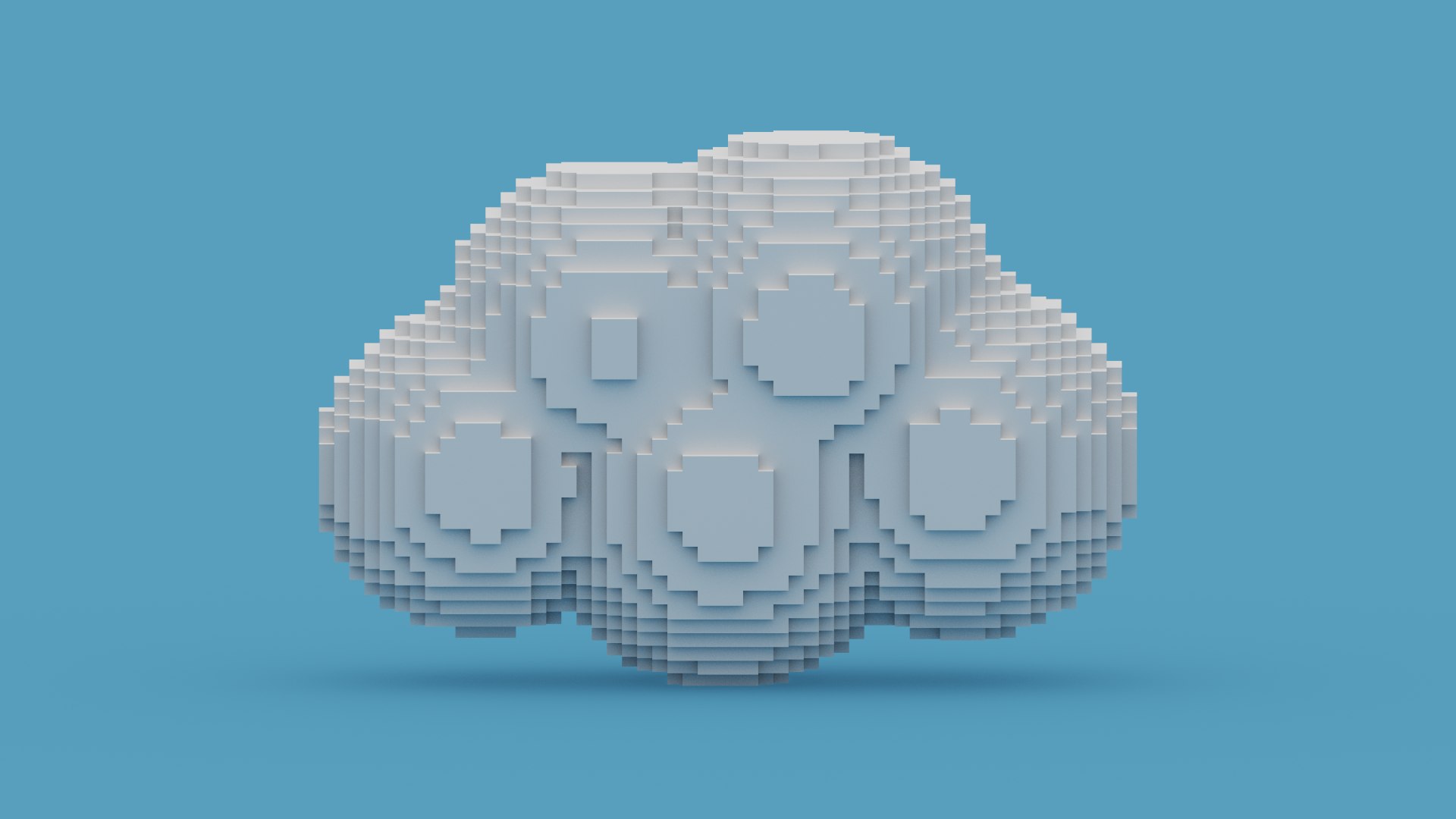 Voxel Cloud 3D Model - TurboSquid 2017114