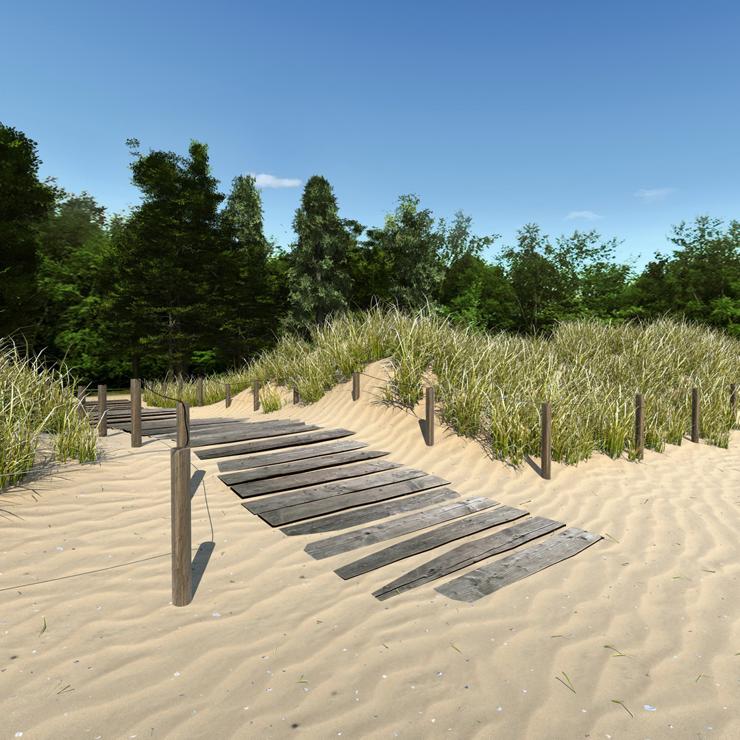 beach modeled pier