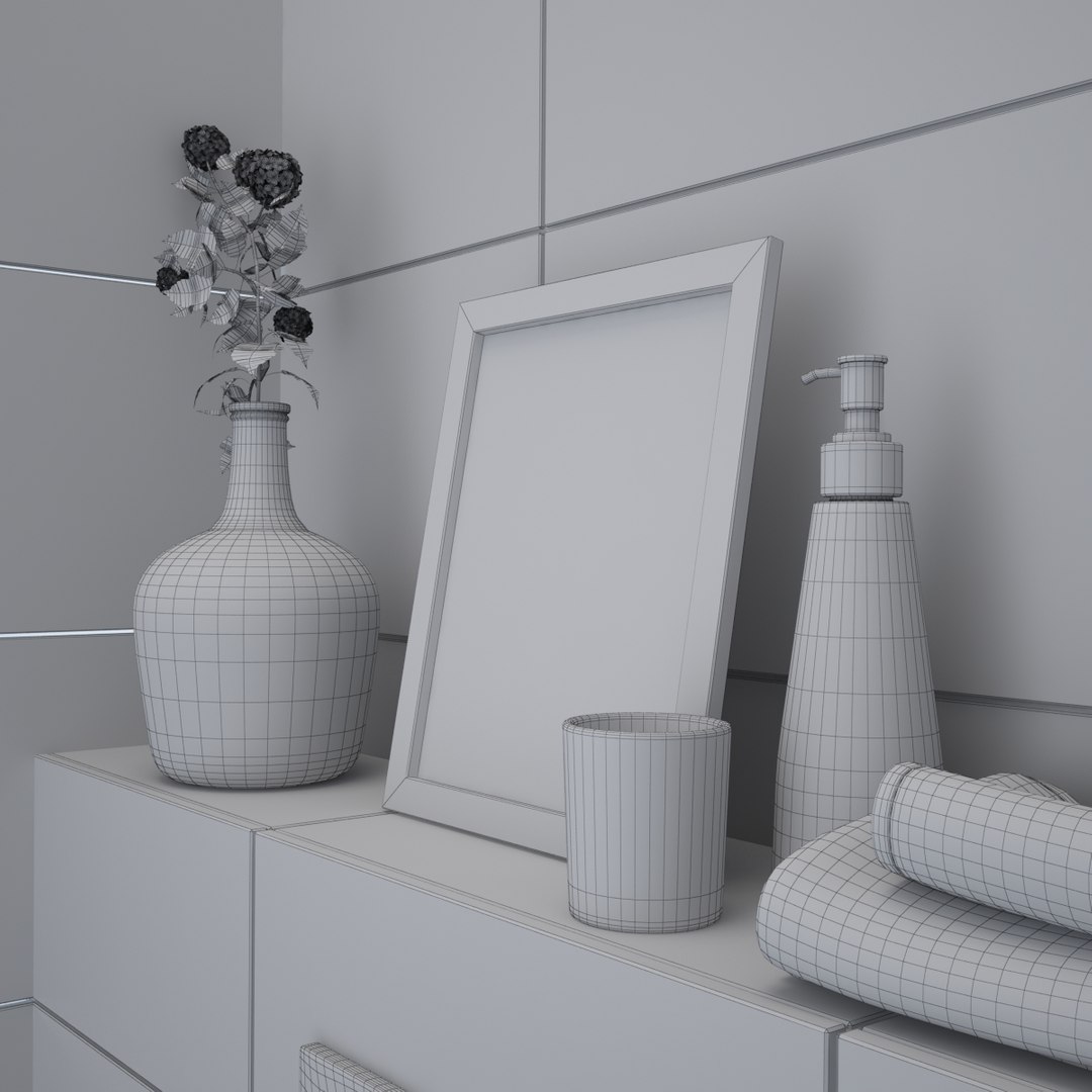 3D Restroom Interior Model - TurboSquid 1348197
