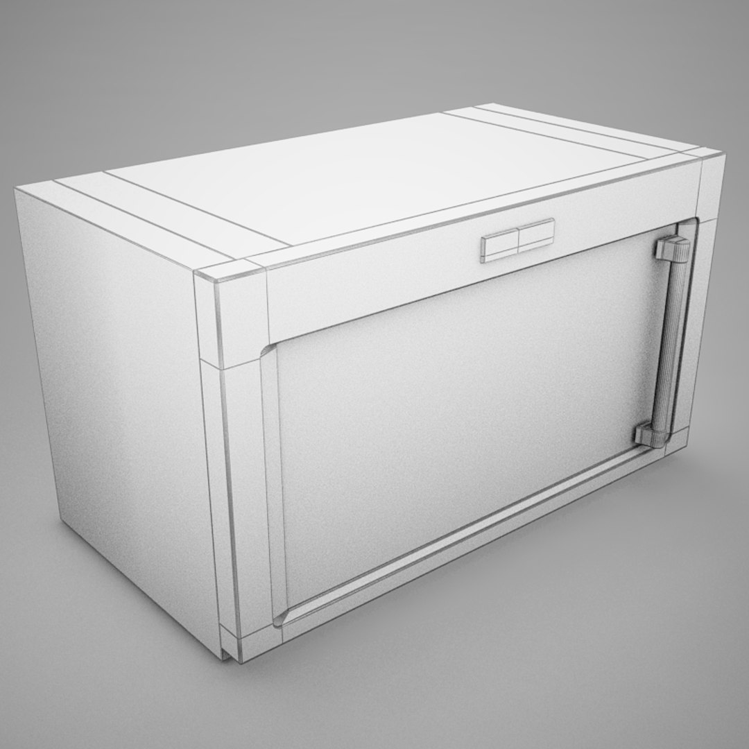 3d Model Realistic Microwave