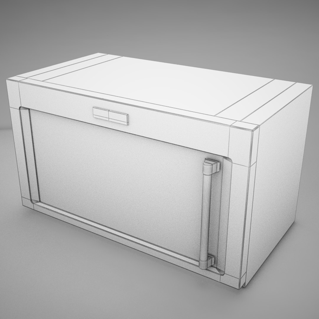 3d Model Realistic Microwave