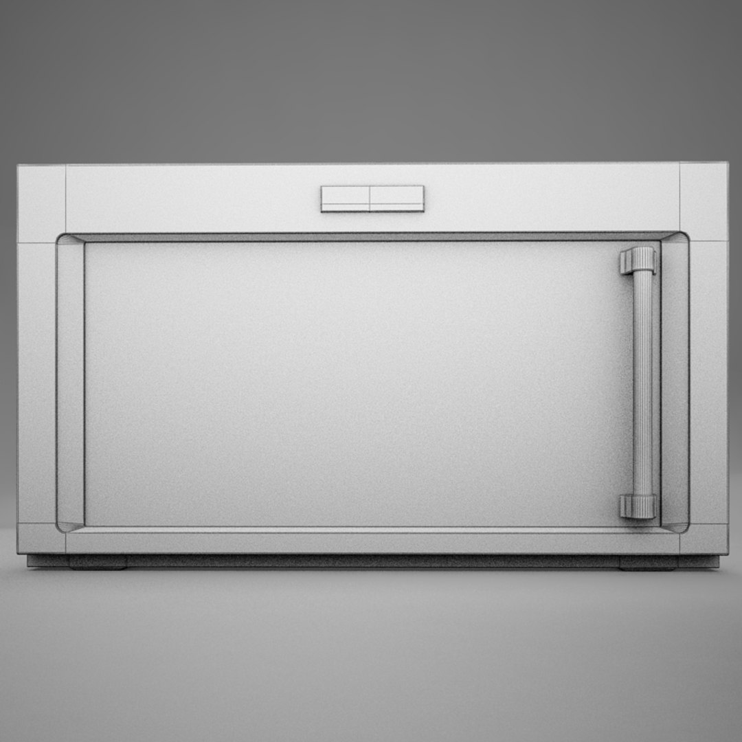 3d Model Realistic Microwave