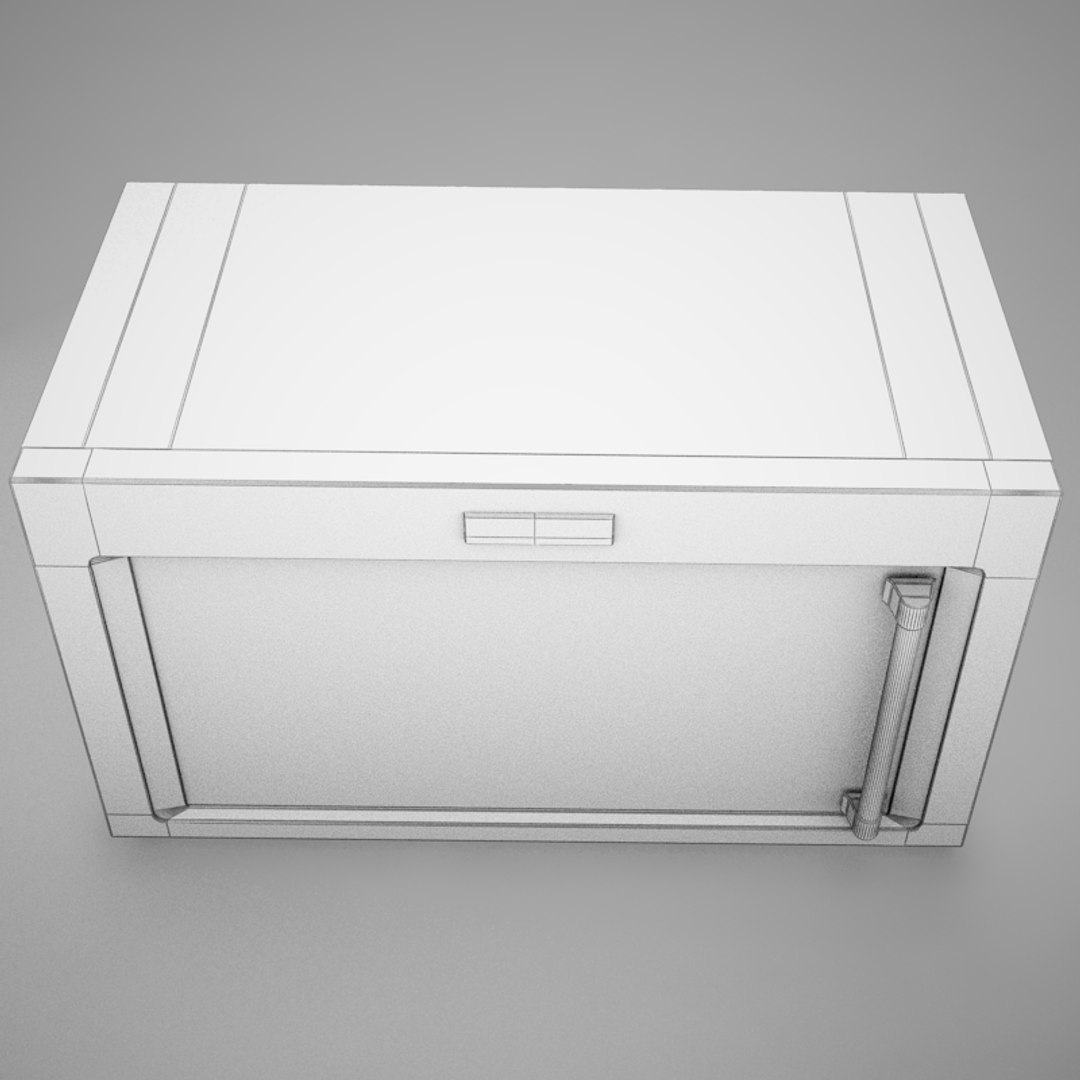 3d Model Realistic Microwave