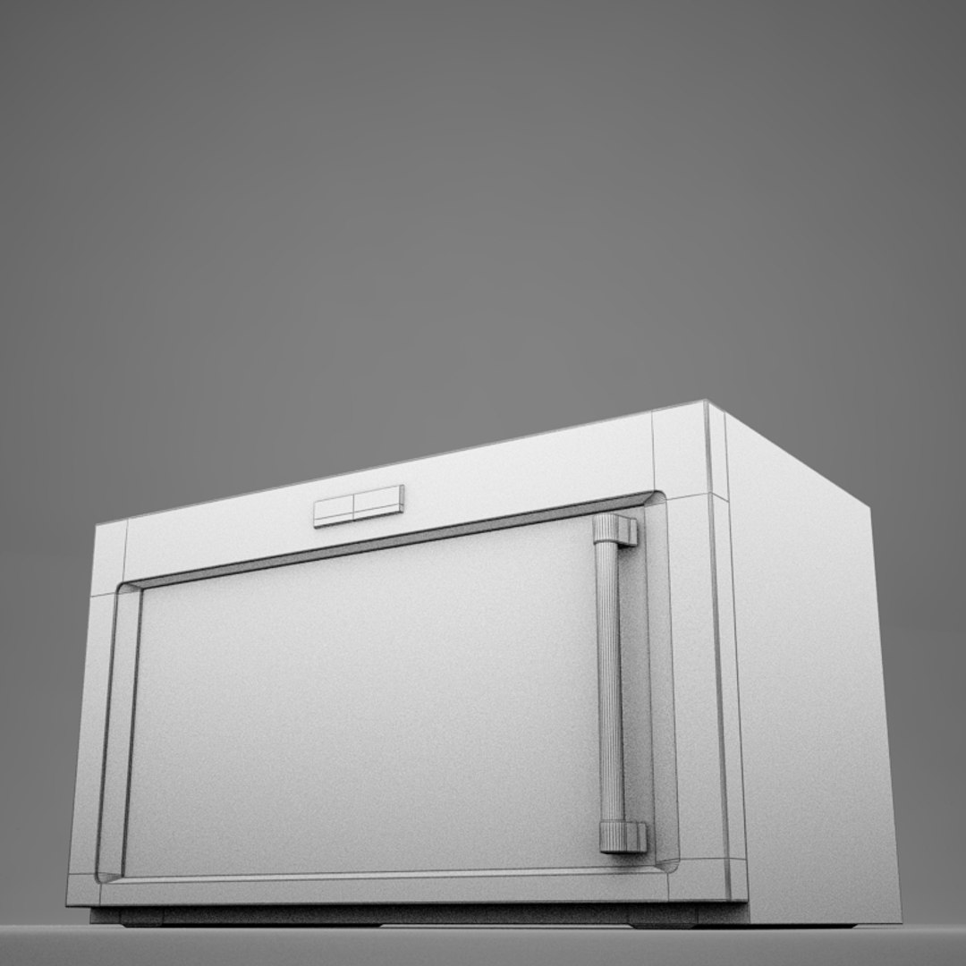 3d Model Realistic Microwave