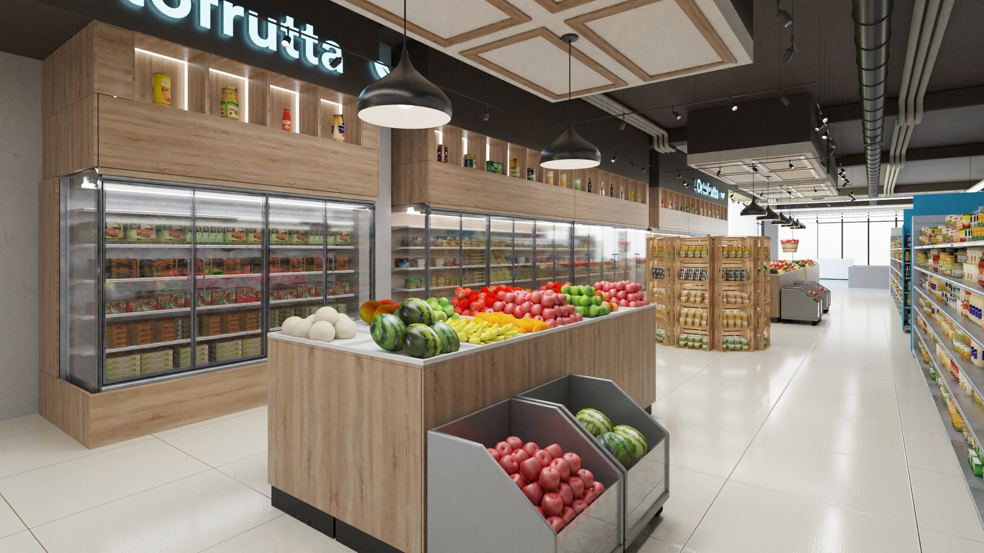 Supermarket Model - TurboSquid 1764485