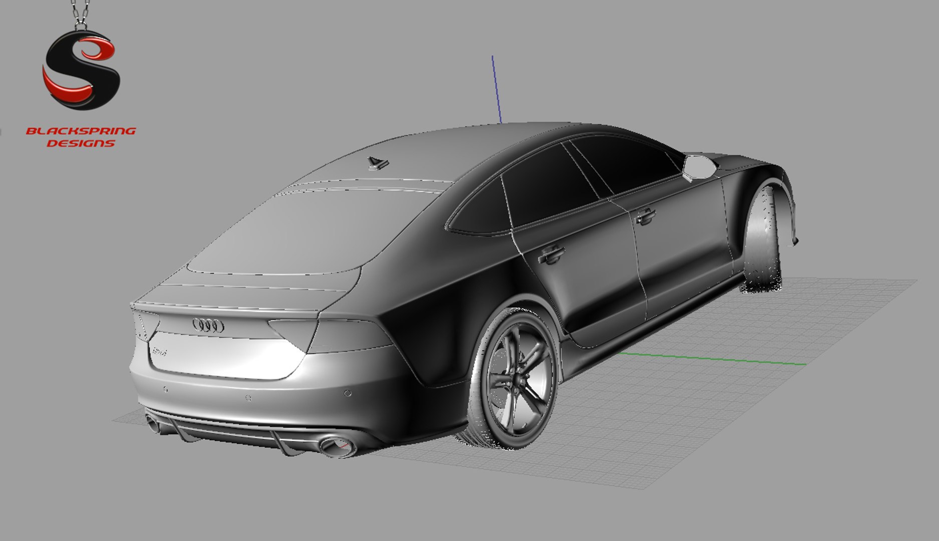 Audi Rs7 2014 3d Dwg