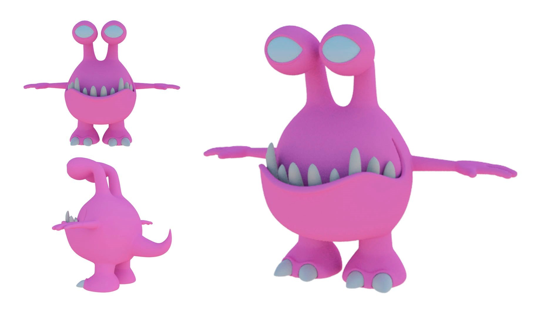 Monster Animation 3D Model - TurboSquid 1339630