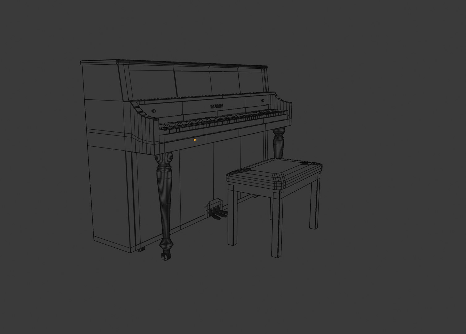Yamaha Piano 3D Model - TurboSquid 1610787